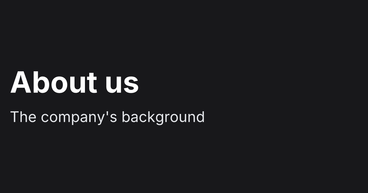 About us